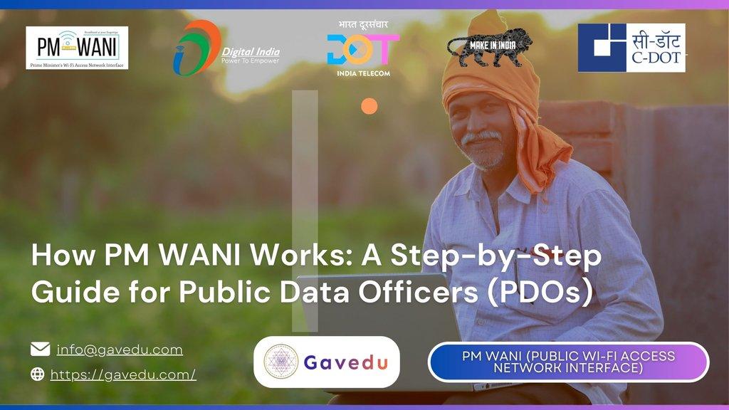 How PM WANI Works: A Step-by-Step Guide for Public Data Officers (PDOs)